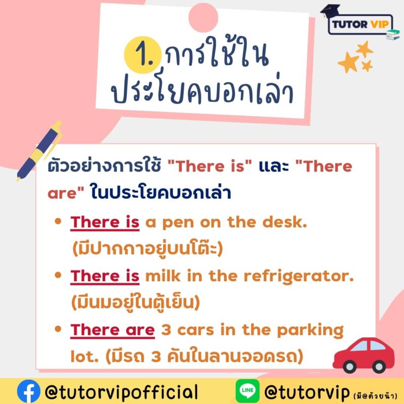 สรุปการใช้ There Is/ There Are แบบเข้าใจง่าย! | TUTOR VIP